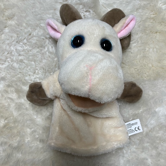 Kellytoy | Toys | Kellytoy Ram Hand Puppet Cream Brown 1 Blue Glitter ...